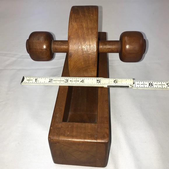 Kitchen | Vintage Handmade Wooden Herb Grinder Roller Mill | Poshmark